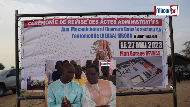 Sandiara : le maire Serigne Gueye Diop a remis plus de 40 terrains au ...